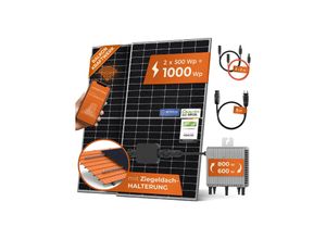 4262403073289 - Solarway® 1000W Balkonkraftwerk 800W komplett Steckdose - neuester 800 Watt Wechselrichter - Solaranlage Komplettset - 500W bifaziale Solarmodule & Envertech & Zubehör 4262403073289 - Solarway® 1000W Balkonkraftwerk 800W komplett Steckdose - neuester 800 Watt Wechselrichter - Solaranlage Komplettset - 500W bifaziale Solarmodule & Envertech & Zubehör
