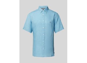 8720636414768 - Regular Fit Leinenhemd mit Button-Down-Kragen