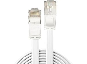 4002888475419 - 47541 RJ45 Netzwerkkabel Patchkabel cat 6a u ftp 100 m Weiß mit Rastnasenschutz 1 St - Lindy