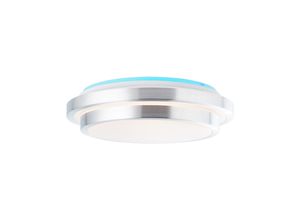 4004353359941 - BRILLIANT Lampe Vilma LED Deckenleuchte 41cm weiß-silber 1x 24W LED integriert (2460lm 3000-6000K) Stufenlos dimmbar   Steuerbar über Fernbedienung