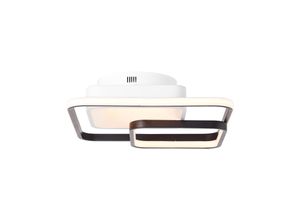 4004353390654 - BRILLIANT Lampe Cava LED Deckenleuchte 40x40cm CCT weiß schwarz 1x LED integriert 42W LED integriert (5000lm 3000-6700K) mit Fernbedienung dimmbar