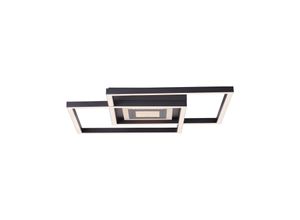 4004353390623 - BRILLIANT Lampe Metis LED Deckenleuchte 40x30cm schwarz 1x LED integriert 34W LED integriert (3600lm 3000K) In 3 Stufen über Wandschalter dimmbar