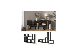 4066731351961 - Regal Tetris 1128 x 564 cm Anthrazit Nordik 2er-Set Standregal modern