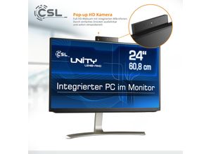 4061474188539 - CSL All-in-One PC Unity U24-AMD Computer Gr Microsoft Windows 11 Pro (64 Bit) 64 GB RAM 4000 GB SSD schwarz All in One PC