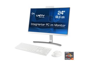 4061474188508 - CSL All-in-One PC Unity U24-AMD Computer Gr Microsoft Windows 11 Pro (64 Bit) 64 GB RAM 4000 GB SSD weiß All in One PC