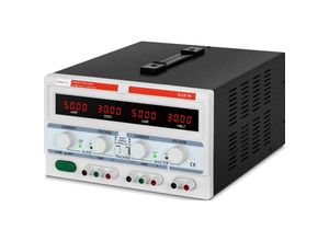 4062859948243 - Stamos - Labornetzgerät regelbar Labornetzteil Netzgerät Netzteil Trafo 2 x 30 v  5 a dc - Schwarz