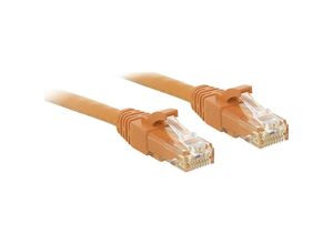 4002888481069 - 48106 RJ45 Netzwerkkabel Patchkabel cat 6 u utp 050 m Orange mit Rastnasenschutz 1 St - Lindy