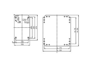 3606480183294 - NSYMM32 Montageplatte (l x b) 300 mm x 200 mm Stahl verzinkt 1 St - Schneider Electric