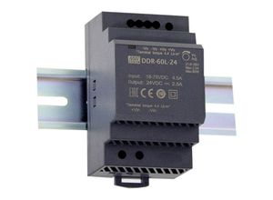 4021087050708 - DDR-60G-12 Hutschienen-DC DC-Wandler (DIN-Rail) 12 v dc 5 a 60 w Anzahl Ausgänge1 x Inh - Mean Well