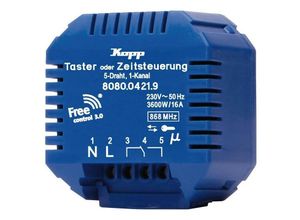 4008224634731 - Funkempfänger 8683MHz up 230V AC fSchalter 808004219 - blau - Kopp