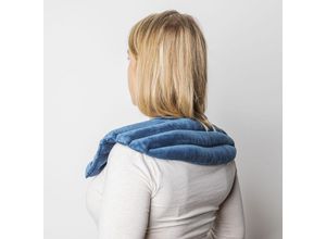 4262371531330 - Spetebo - Nacken Wärmekissen blau - 42 x 30 cm - Körnerkissen Schulterwärmer Nackenwärmer Nierenwärmer Rückenwärmer für die Mikrowelle