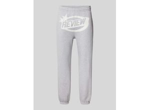 4068444434818 - Regular Fit Sweatpants mit Label-Print