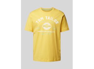 4067672237789 - T-Shirt mit Label-Print