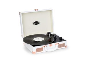 4260486158107 - Nostalgy by auna Peggy Sue Retro-Plattenspieler LP USB AUX MDF-Koffer Kunstled