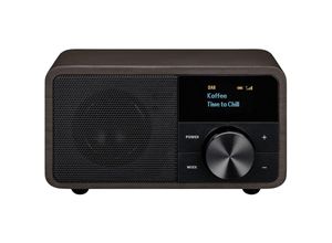 4711317995380 - DDR-7 Genuine Mini DAB kompaktes Radio mit UKW DAB+ Bluetooth Akku Farbe Dark Wood