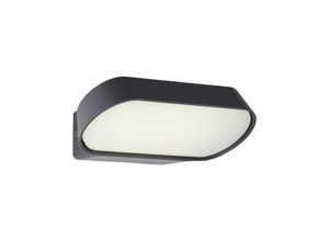 4004353385254 - Lampe Samira led Außenwandleuchte schräg schwarz matt Metall Kunststoff 1x 7W led integriert (720lm 4000K) a+ - schwarz - Brilliant