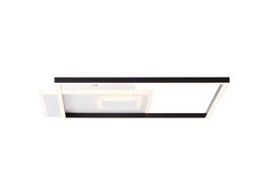 4004353411250 - Iorgo LED Deckenaufbau-Paneel 44x44cm schwarz weiß Metall Kunststoff 1x LED integriert 40 W  (Lichtstrom 4300lm Lichtfarbe 3000K)