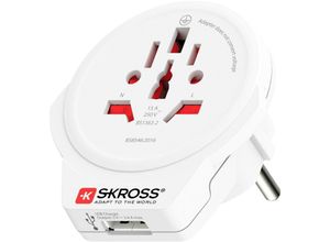 7640166323204 - Länderstecker World to Europe usb 10 (1500266) - Skross