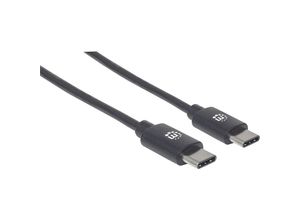 0766623354875 - USB-C to USB-C Cable 2m Male to Male Black 480 Mbps (USB 20) 3A Hi-Speed USB Lifetime Warranty Polybag - USB Typ-C-Kabel - USB-C zu USB-C - 2 m