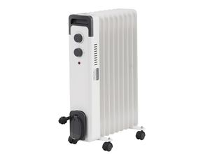 4250263781215 - STAHLMANN Ölradiator ZR17 2000 Watt Elektroheizung Energiesparend bis 40 qm Fläche Heizung Elektrisch mit Thermostat und 3 Heizstufen Elektrisches Heizgerät Electric Heater Weiss