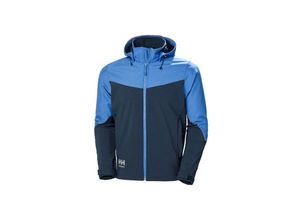 7040058042389 - Workwear Oxford Softshelljacke blau   navy xl - blau   navy - Helly Hansen