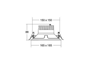 4251433989066 - BRUMBERG Apollo Midi facettiert eckig 3000 K silber