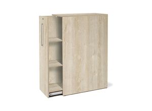 5905745101379 - Hoch-Auszugschrank Seattle HxBxT 1250 x 400 x 800 mm links Eiche