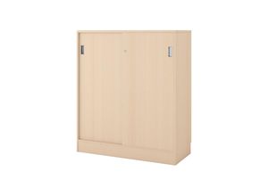 5905745101423 - Schrank Chicago mit Schiebetüren HxBxT 1353 x 1215 x 400 mm Birke