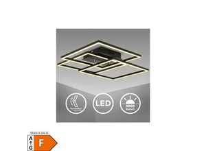 4057722008537 - Bklicht - led Deckenlampe Leuchte schwarz 56x56cm schwenkbar 40W Wohnzimmer Büro warmweiß