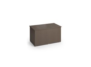 4251421940185 - Oskar XXL Polyrattan Kissenbox 950L Auflagenbox Braun Gartenbox Gartentruhe