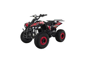 4056551236852 - Elektro-Kinderquad S-10 Pocket-Quad mit 1000 Watt Federung Scheiben- Trommelbremsen bis 20 km h (sw rot)