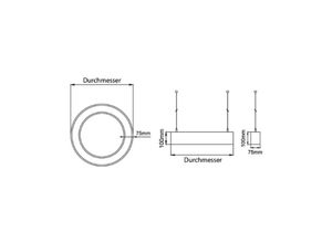 4251433942344 - BRUMBERG Biro Circle Ring up down 25W Ø45 on off schwarz 840