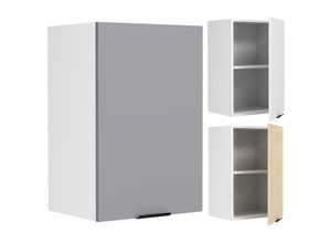 4051814439131 - Küchenschrank hängend Maße ca H 60 x B 40 x T 31 cm Hängeschrank mit zwei Fächern Küchenmöbel - Fasola