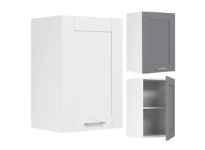 4051814430169 - Küchenschrank hängend Maße ca H 60 x B 40 x T 31 cm Hängeschrank mit zwei Fächern im Landhaus Stil Küchenmöbel - Colura