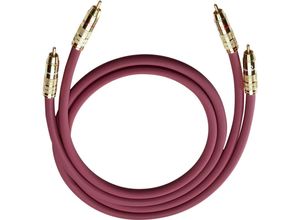 4003635020449 - Cinch Audio Anschlusskabel [2x Cinch-Stecker - 2x Cinch-Stecker] 070 m Bordeaux vergoldete Steckkontakte NF 214 Master