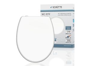 4008431823003 - - wc Sitz white Duroplast Toilettendeckel mit Absenkautomatik und Schnellverschluss Klobrille Klodeckel Toilettensitz - Weiß