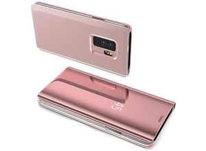 4251678422069 - Markenlos - cofi1453® Smart View Spiegel Mirror Smart Cover Schale Etui kompatibel mit Huawei P30 pro Schutzhülle Tasche Case Schutz Clear Rosa