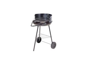 Image of Metall Holzkohle Grill Rundgrill Grillwagen 70cm Standgrill Gartengrill Garten