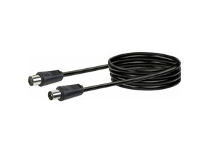 4004005103755 - Schwaiger Gmbh - Schwaiger Antennen Anschlusskabel KVK230 053 (75dB) schwarz 30m 1x iec Stecker   1x iec Buchse Antennen & Koaxkabel