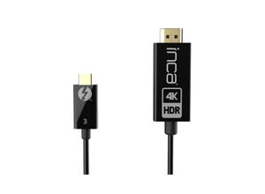 8681949014208 - Usb-c auf hdmi Kabel 18 m (4K@60Hz) Konverterkabel Adapterkabel Schwarz - Inca