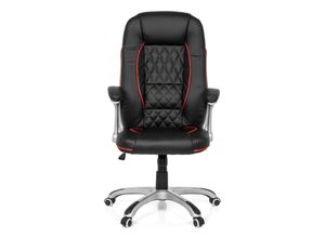 4251084640521 - RELAX AB100 - Gamingstuhl Buerostuhl24 Kunstleder Schwarz Rot