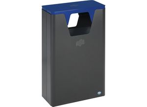 4067129021626 - VAR Wertstoffsammler im Außenbereich Volumen 60 l HxBxT 890 x 300 x 550 mm eisenglimmer blau