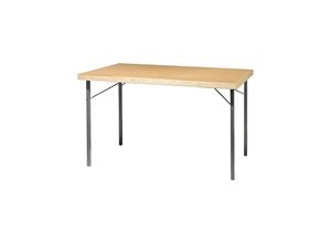 7350113690166 - Klapptisch Gestell Metall alusilber BxT 1200 x 800 mm Holz-Faserplatte