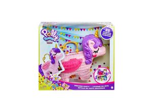 0887961929744 - Polly Pocket Einhorn-Party Spielset Polly und Lila Puppe und über 25 Überraschungen mehrfarbig