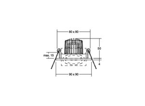 4251433949800 - BRUMBERG LED-Einbaustrahler Abran alu matt RC schwenkbar