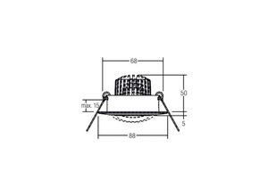 4251433998082 - BRUMBERG Spot BB13 dim2warm RC-dim Anschlussbox nickel matt