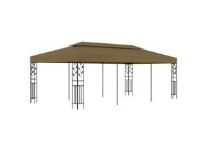 Image of vidaXL Partyzelt Pavillon 6x3 m Taupe 180 g/m²