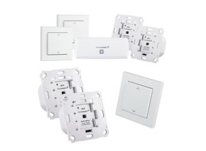 4029164129415 - HOMEMATIC Smart-Home Starter-Set Beschattung XL Smart-Home-Stationen weiß Smart Home Gateways