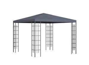 4251774954303 - Gartenpavillon 3 x 3 m Pavillon Gartenzelt Festzelt Partyzelt Stahl Polyester Grau