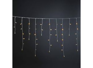 7318307918120 - Konstsmide Christmas Eisregenvorhang Glimmer amber 1027 cm 400fl